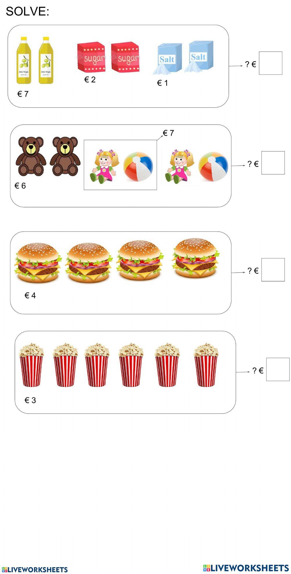 Money Grade 3-3 | Free Interactive Worksheets | 897365