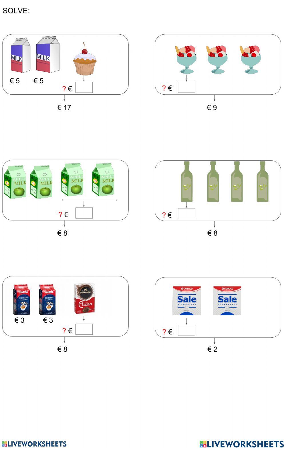 Money Grade 3-4 worksheet | Live Worksheets