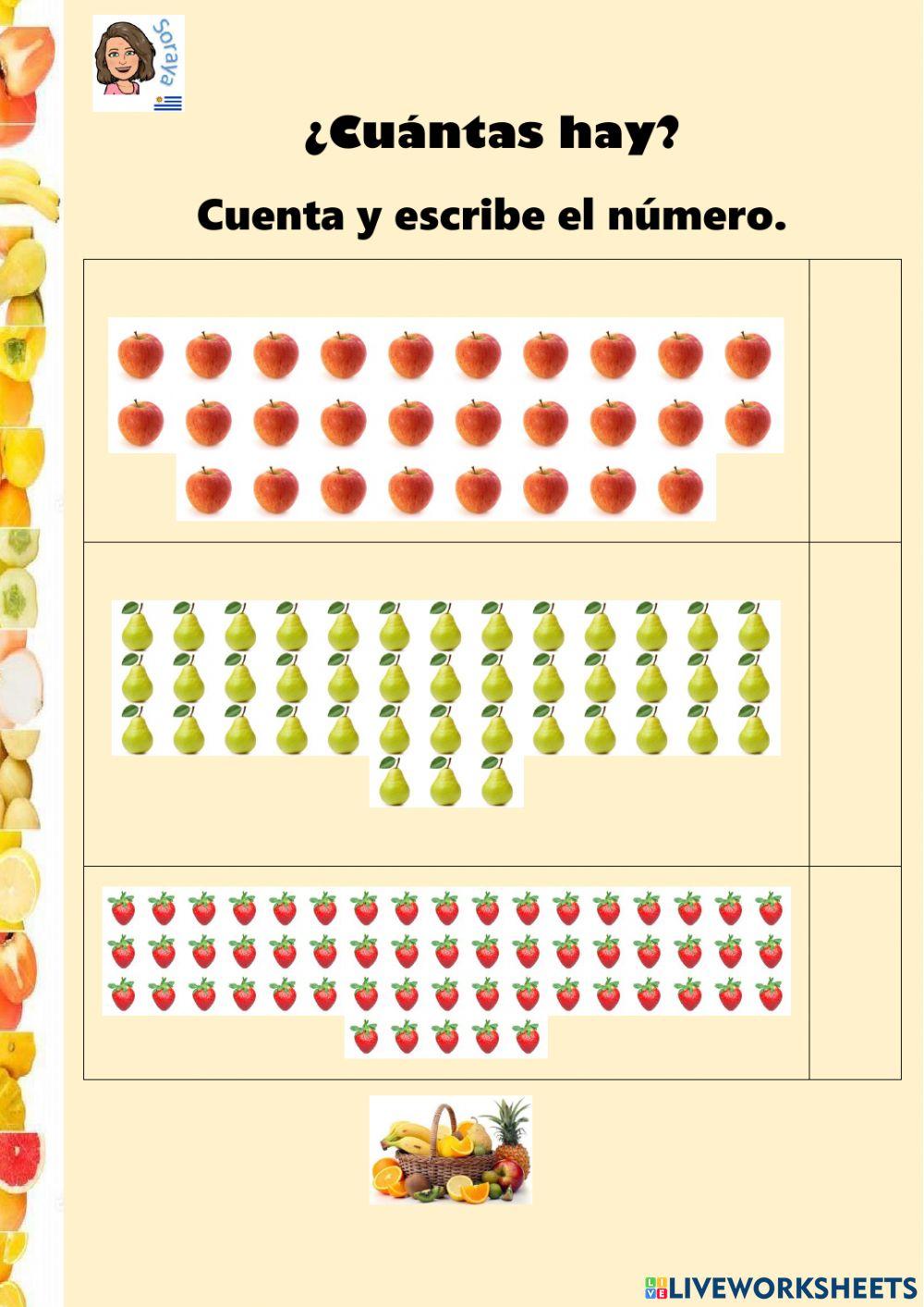 Conteo | Free Interactive Worksheets | 897650