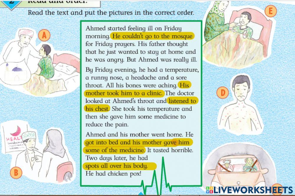 898232 | Ordering the story | fatma55 | LiveWorksheets