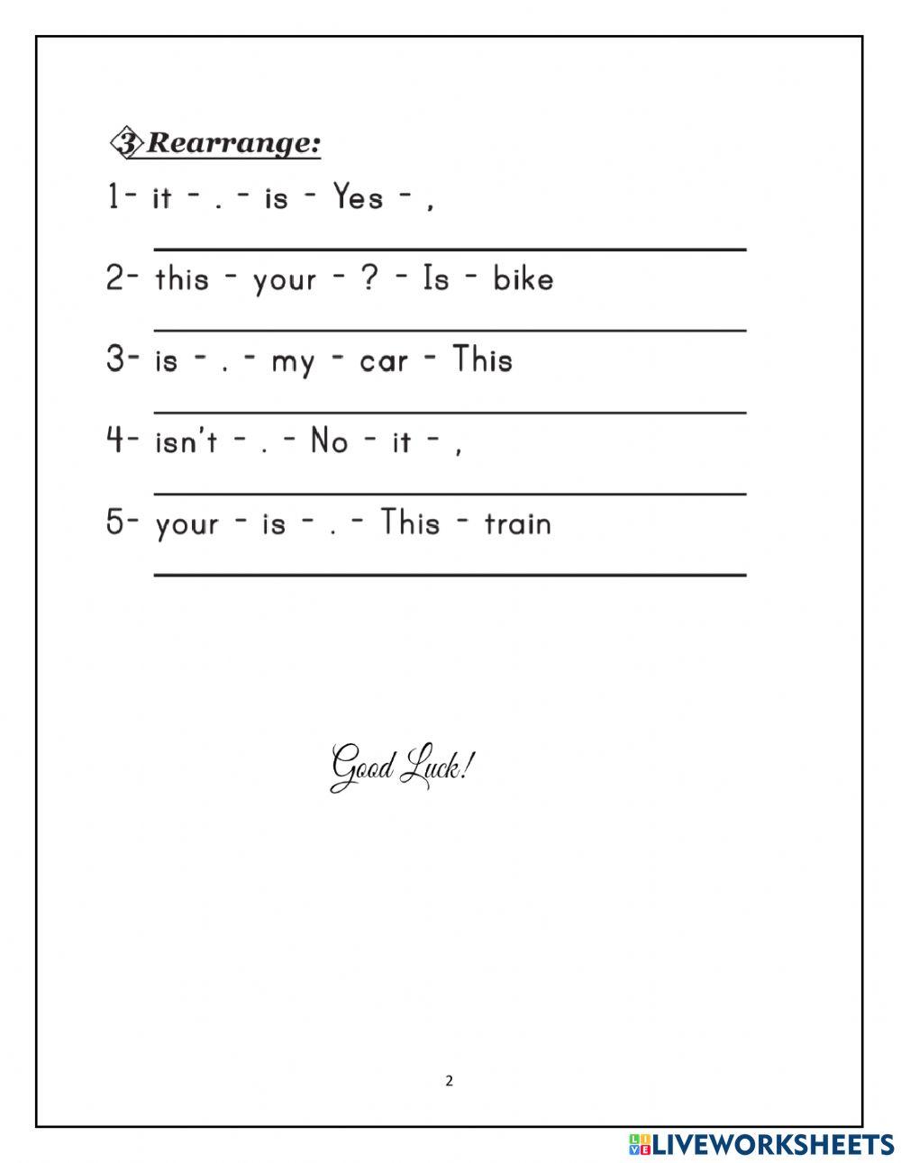 First Grade Quiz 898569 | Ameersham | Live Worksheets