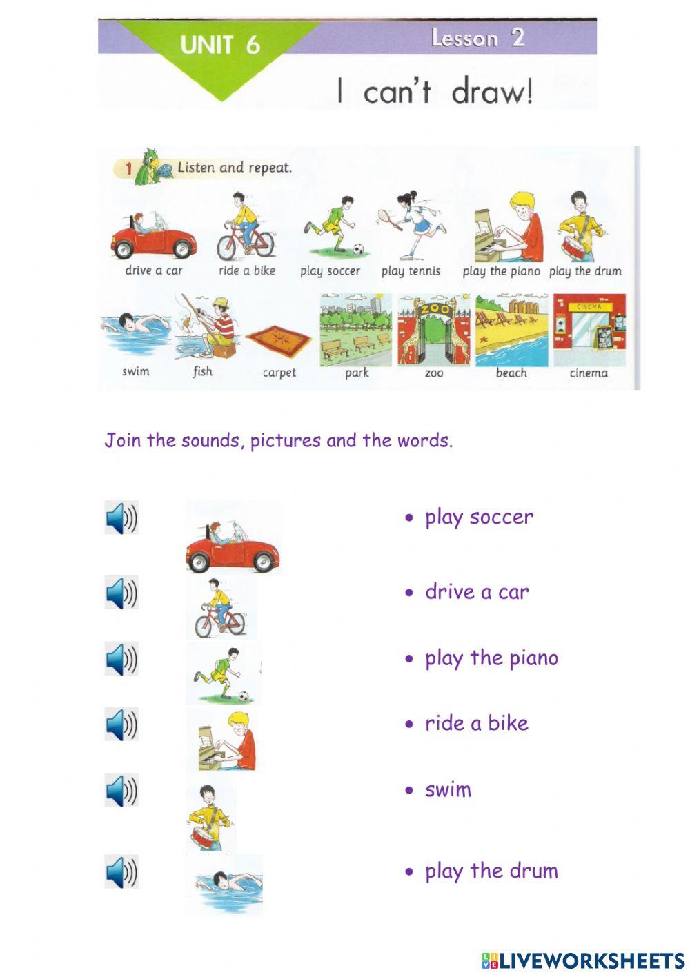 welcome 1 unit 6 lesson 2 online exercise for | Live Worksheets