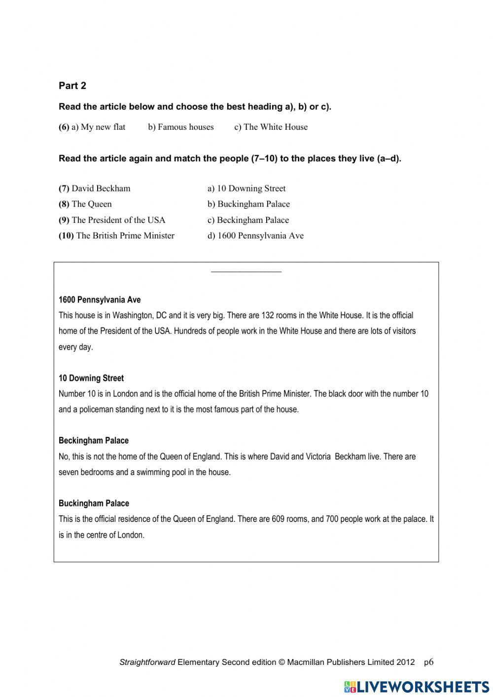 Straightforward… | Free Interactive Worksheets | 4947291
