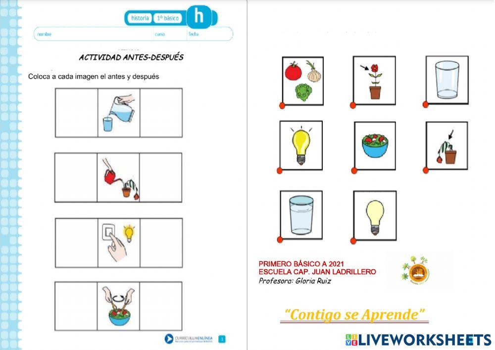 Antes-después interactive worksheet | Live Worksheets Antes-después interactive worksheet | Live Worksheets