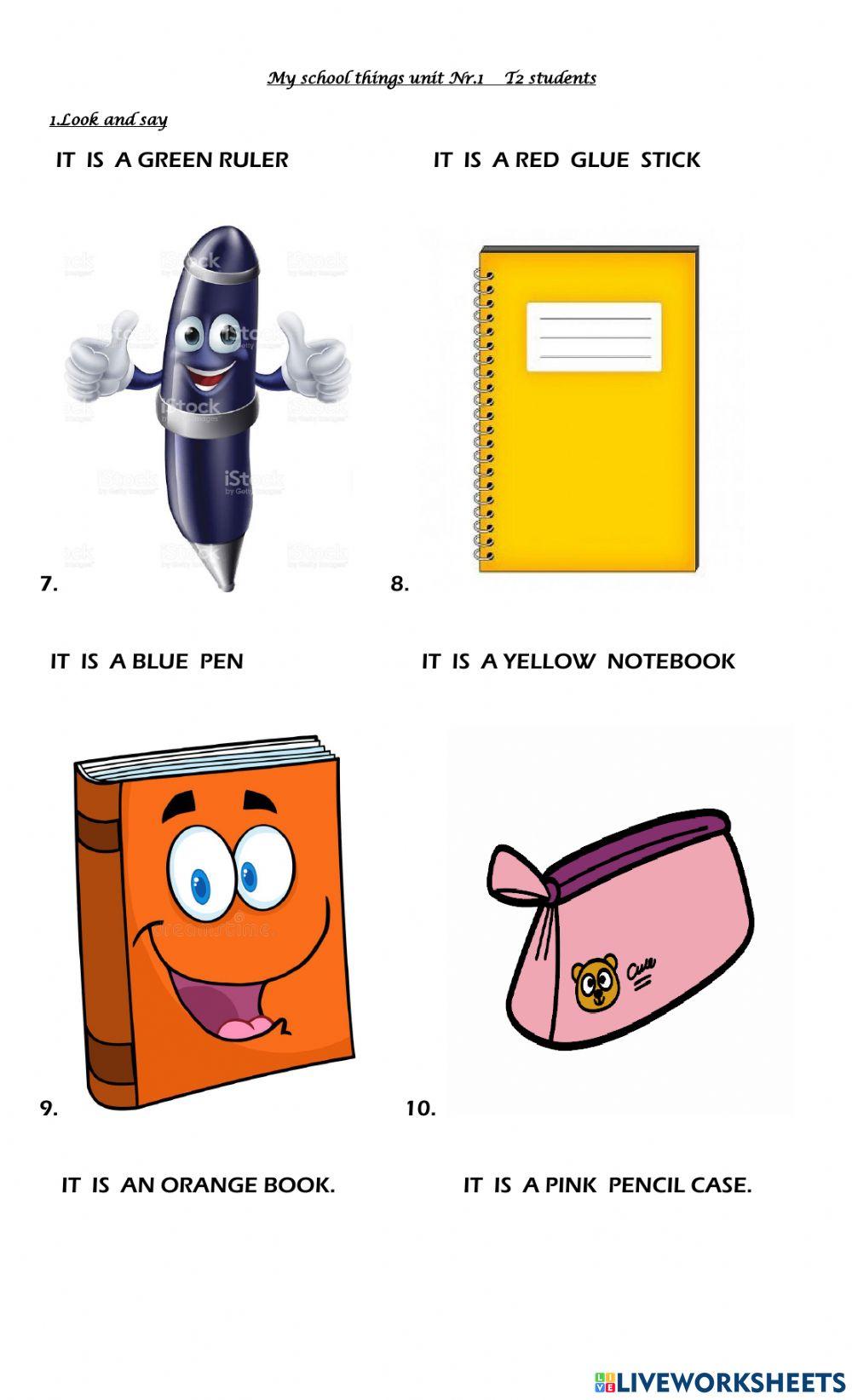 School things online exercise for | Live Worksheets