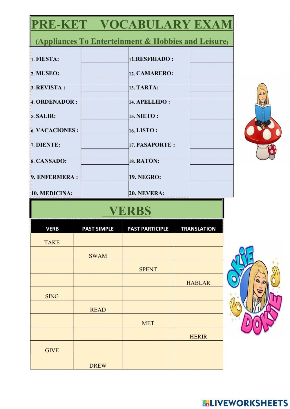 Pre-ket april worksheet | Live Worksheets