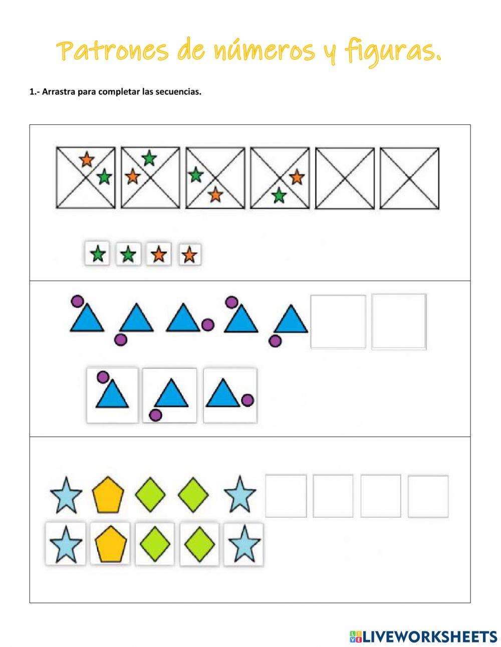 Figuras y patrones 900080 | Paolagomez | Live Worksheets