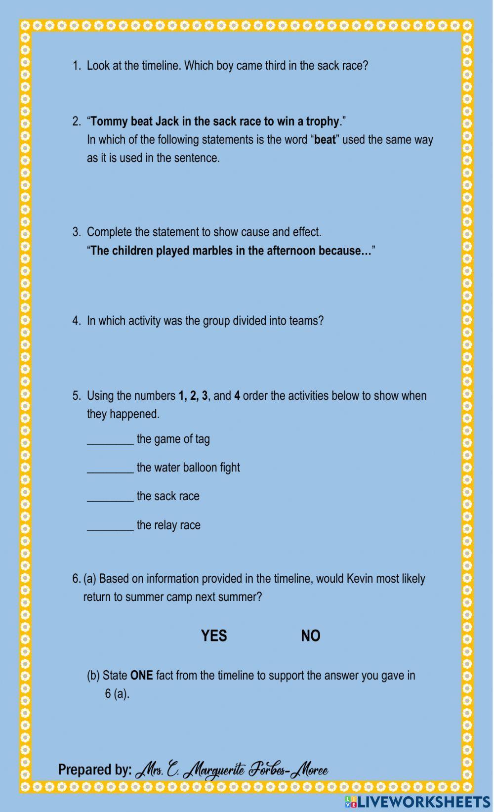 I'm Lonely, So … | Free Interactive Worksheets | 900502