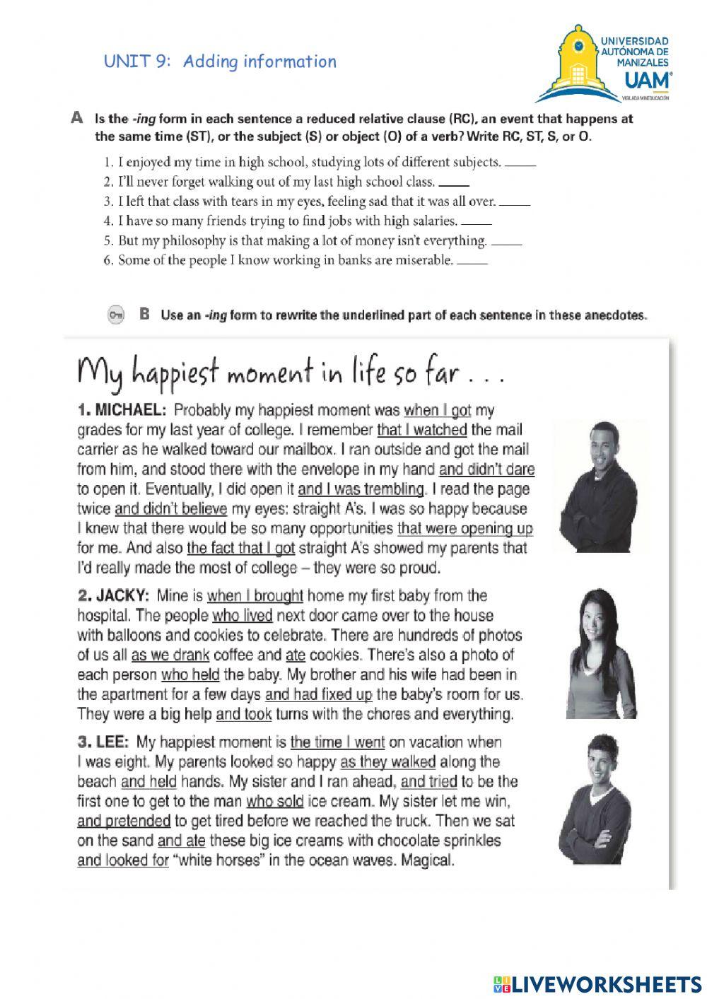 Adding informat… | Free Interactive Worksheets | 900851