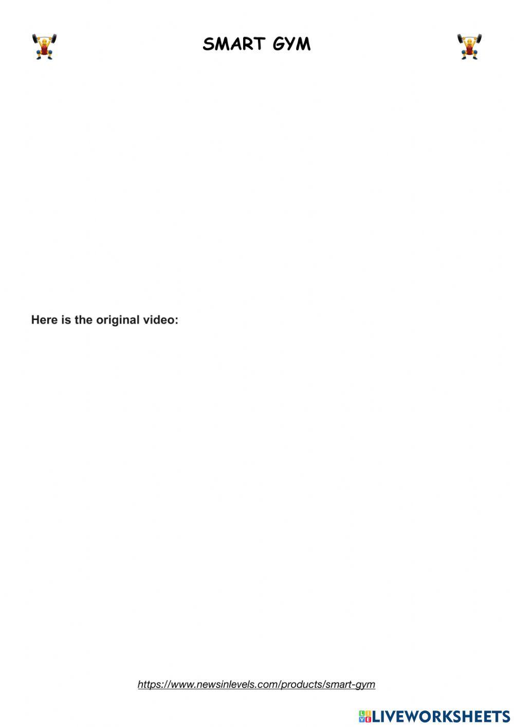 Smart gym | Free Interactive Worksheets | 901809