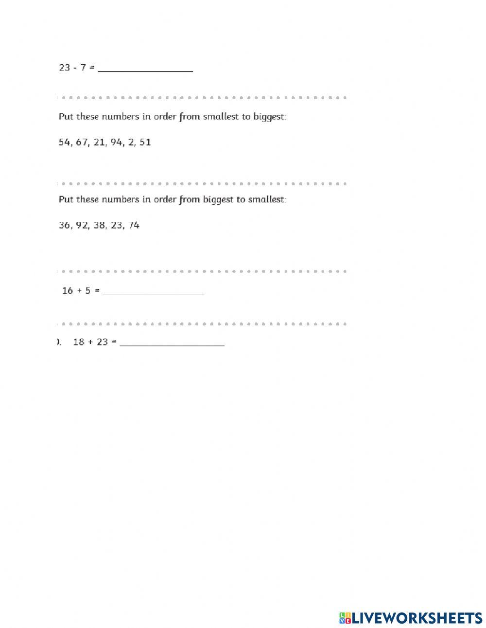 Math Quiz- Week 1 908878 | Sarah_Sophia | Live