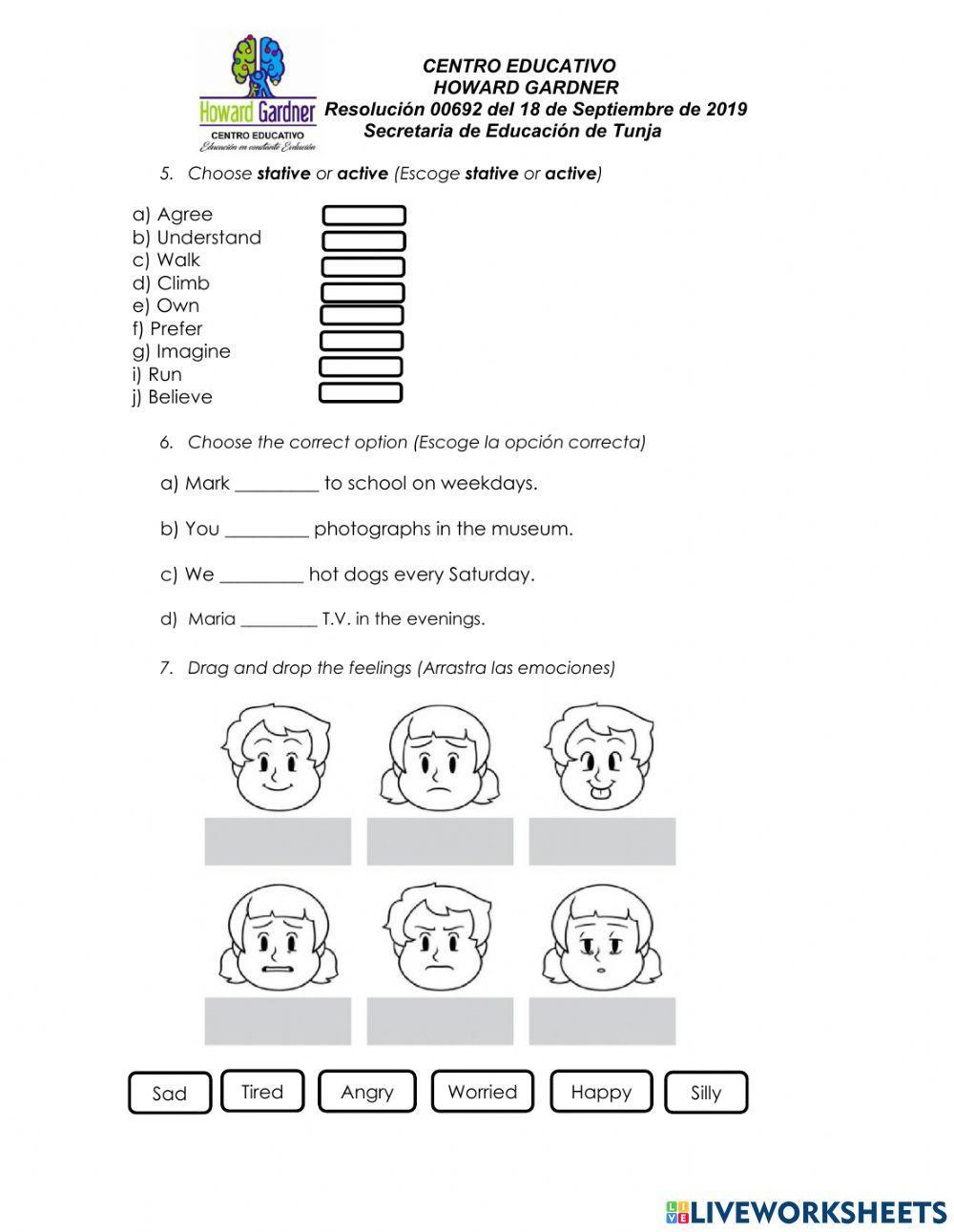 Knowledge Test 4th Grade worksheet | Live Worksheets
