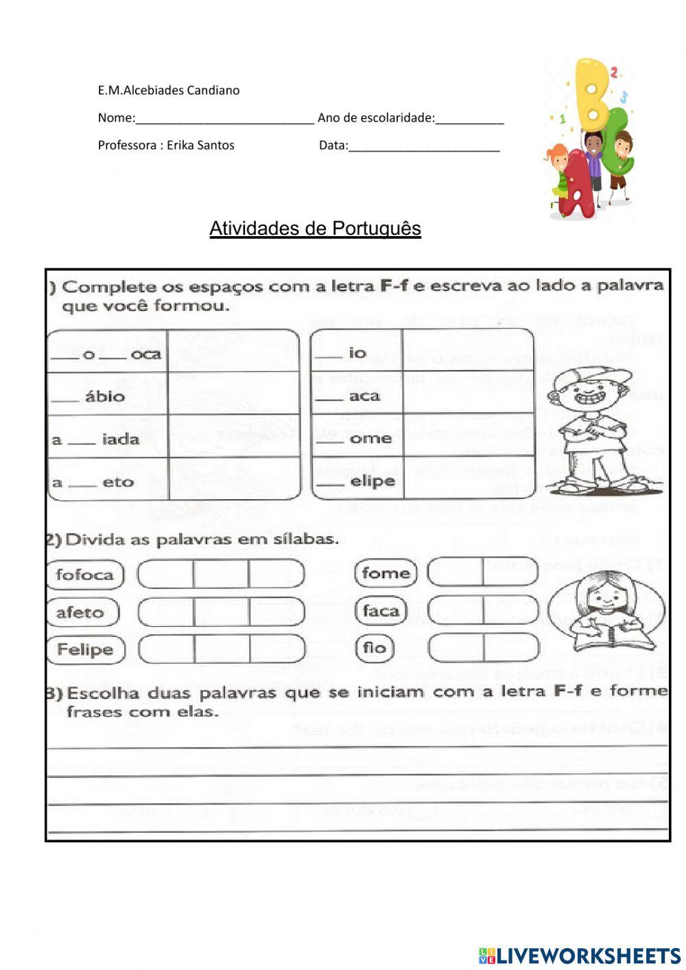 E.M. Alcebíades Candiano worksheet | Live Worksheets