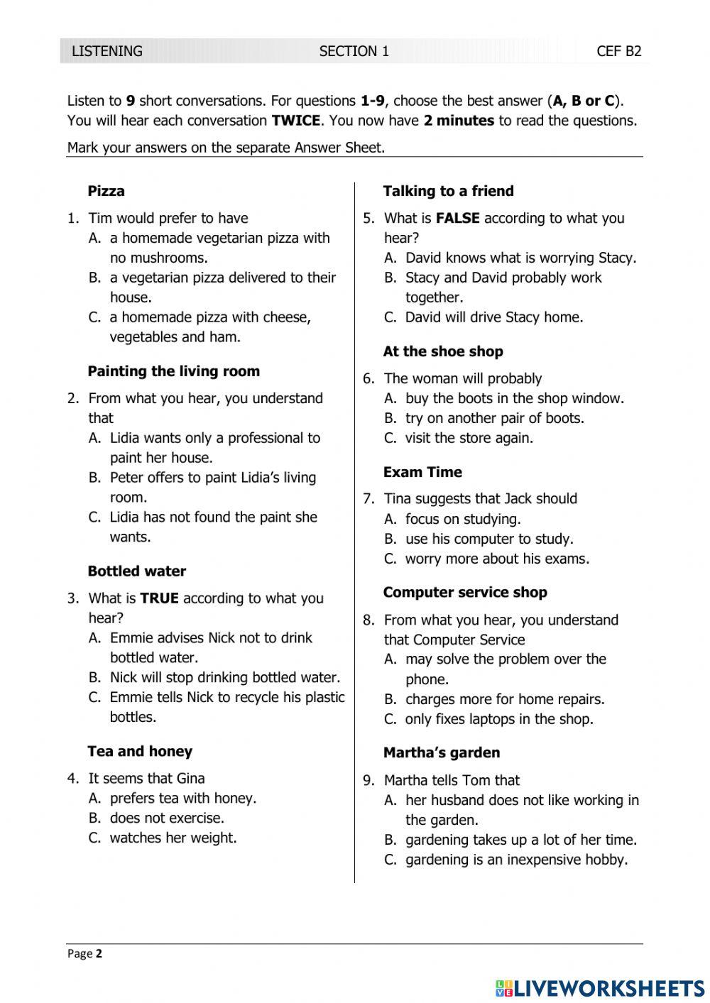 LRN B2 JANUARY … | Free Interactive Worksheets | 2181878