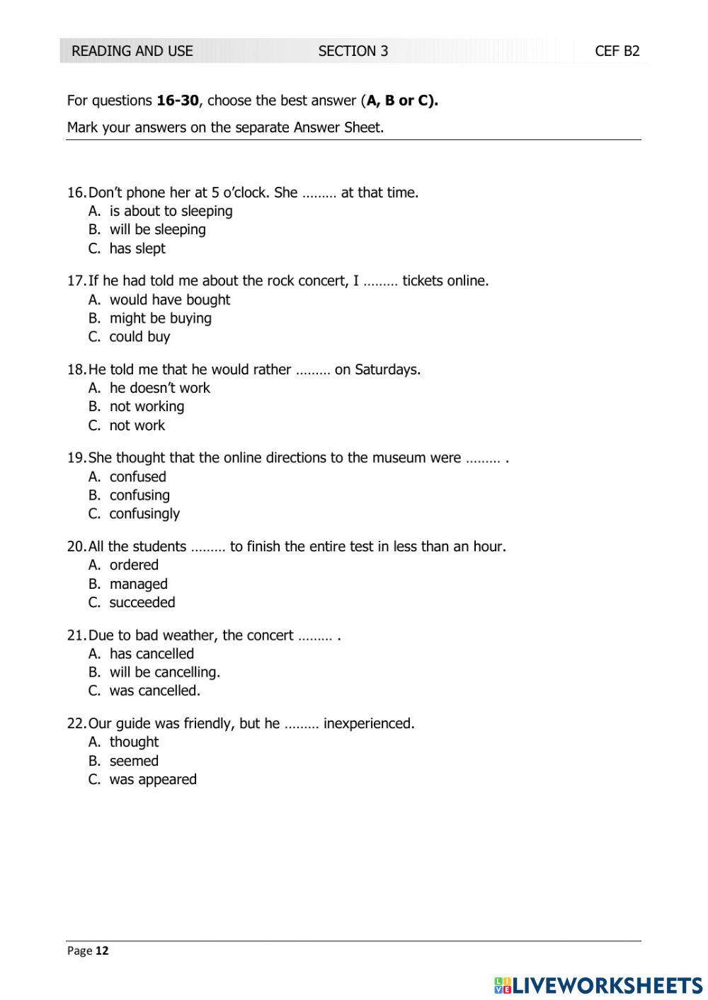 LRN B2 JANUARY … | Free Interactive Worksheets | 2181876