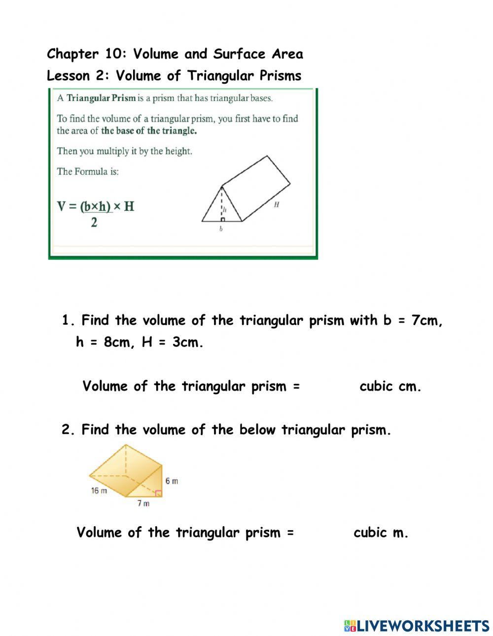 Ch 10 Ln 2 Volume Of Triangular Prisms Online Exercise For Live ch-10-ln-2-volume-of-triangular-prisms-online-exercise-for-live