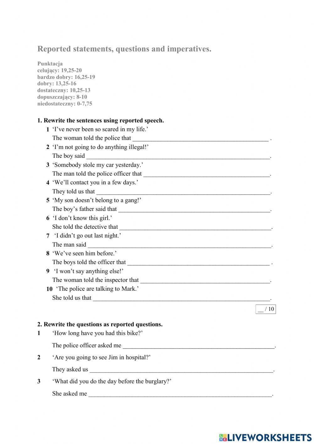 indirect statements, questions and imperatives 4952729