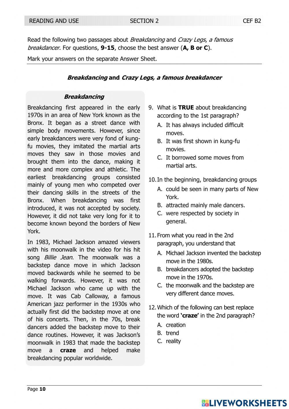 2181861 | LRN B2 JANUARY 2020 TEST | MELI ENGLISH