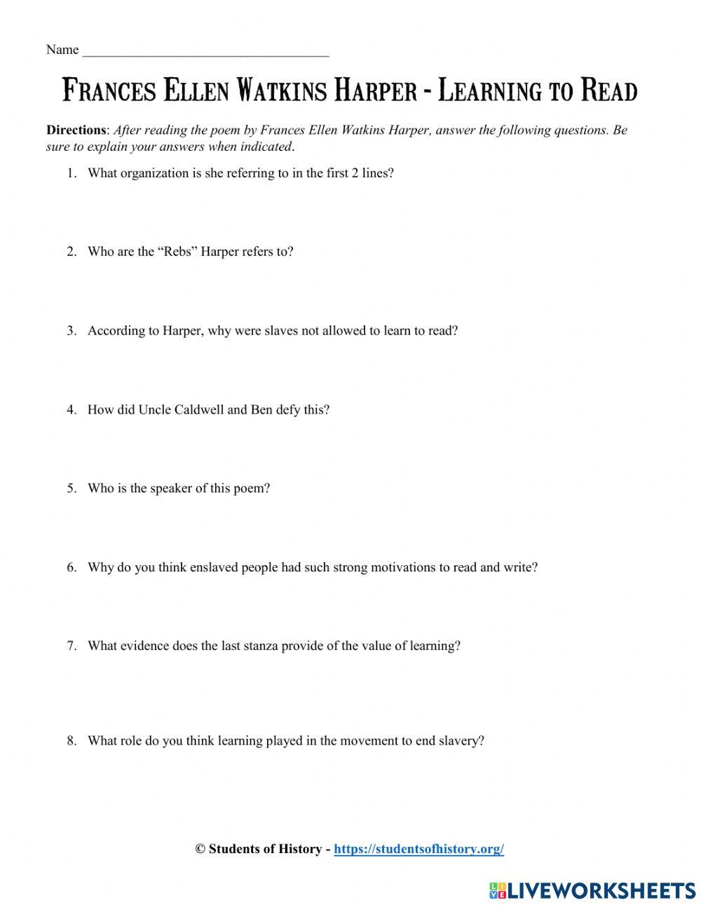 Learning How to Read a Poem 4953062 | mshassan | Live