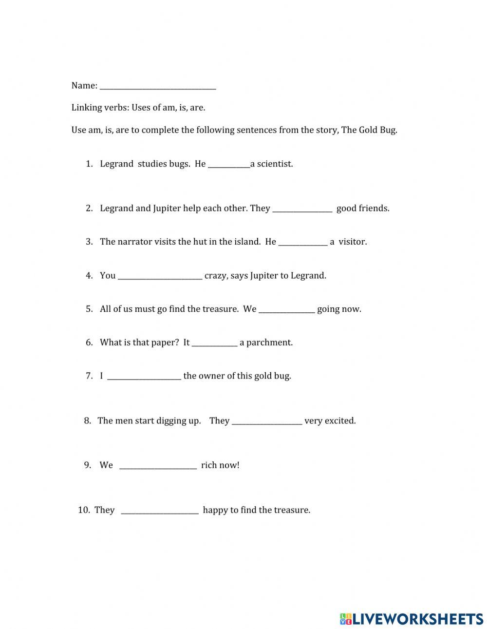 Use Of Is Am Are Worksheet Live Worksheets use-of-is-am-are-worksheet-live-worksheets