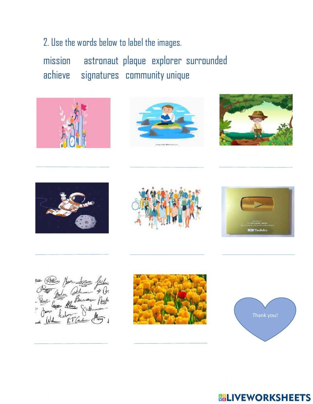 Key Words and Academic Words 6.1 worksheet | Live Worksheets