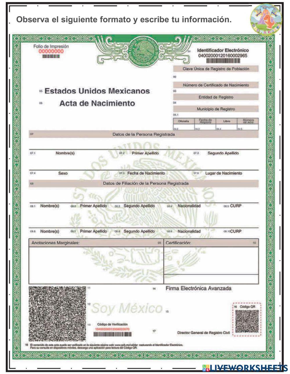 Español interactive worksheet for primaria | Live Worksheets