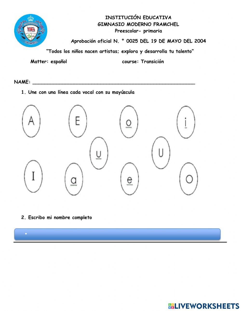 Español interactive activity for ttransicion | Live Worksheets