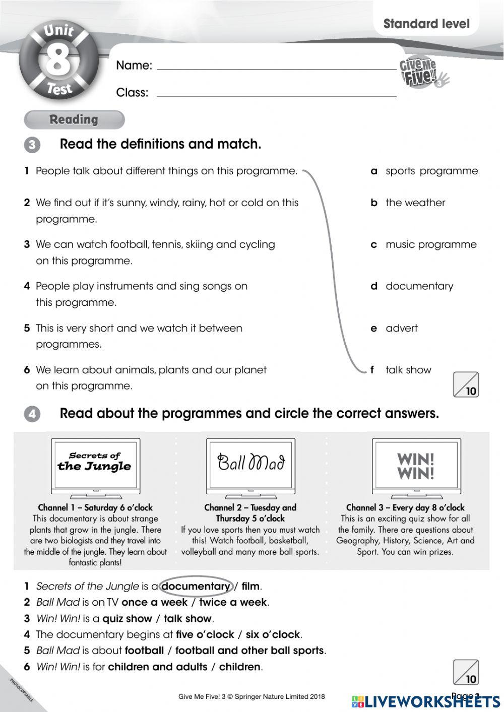 GMF 3 unit 8 | Free Interactive Worksheets | 6535318