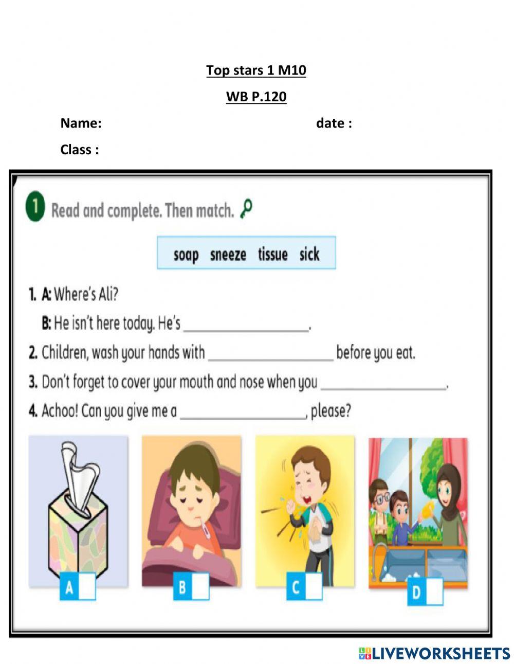 Top stars M10 worksheet | Live Worksheets