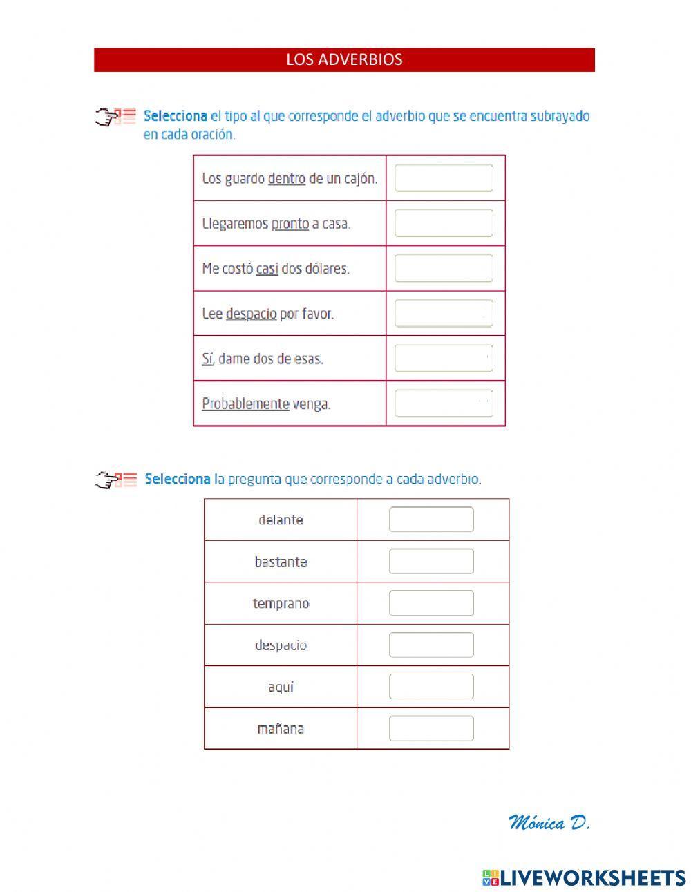 911667 | Adverbios | MMDQ2020 | LiveWorksheets