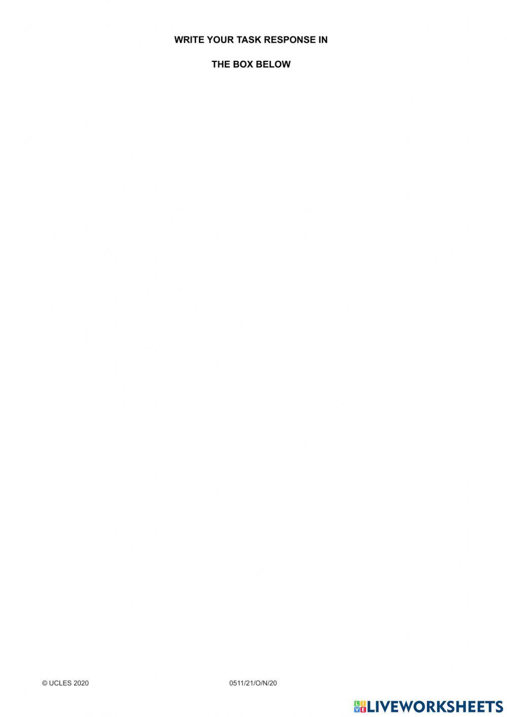 6537109 | IGCSE WRITING | DO | LiveWorksheets