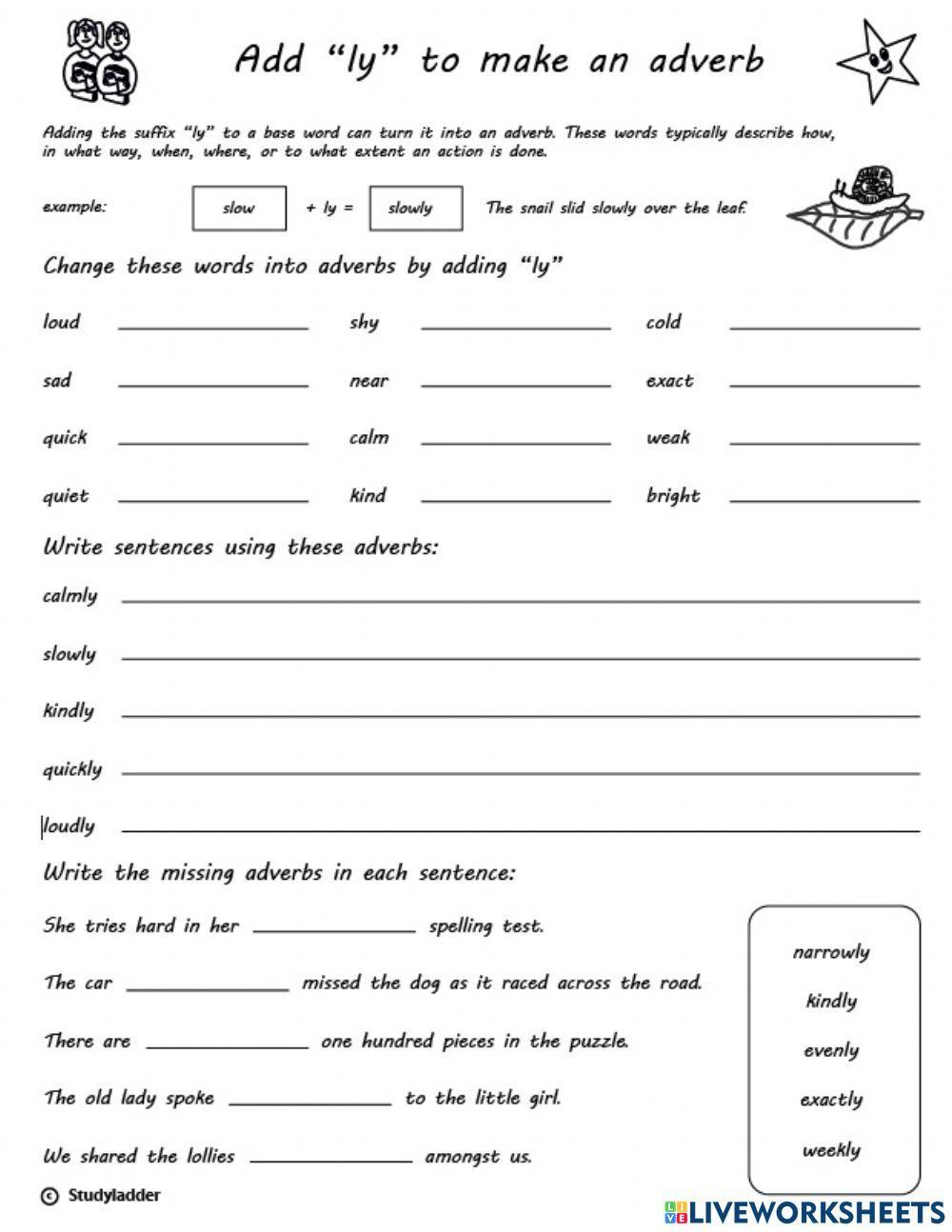 Suffix interactive exercise | Live Worksheets