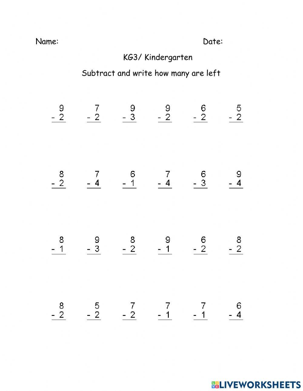 Hala Majary online exercise for KG3/ Kindergarten | Live Worksheets