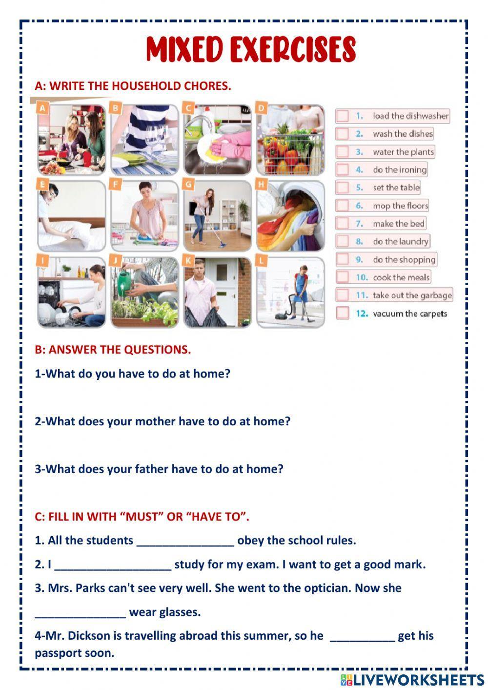 Mixed Worksheet interactive worksheet | Live Worksheets