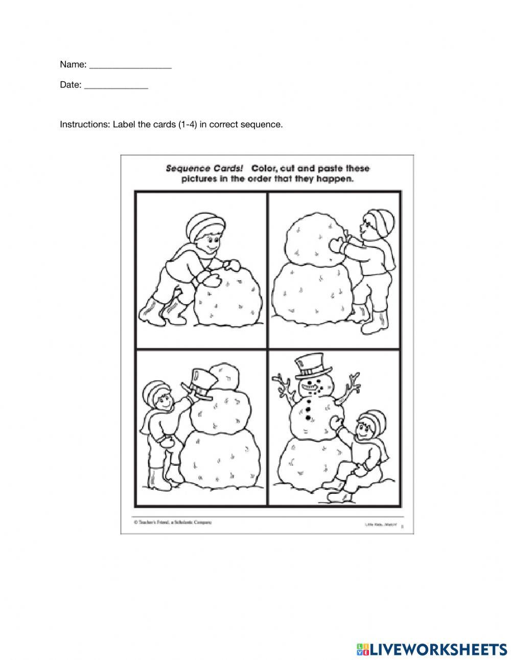 Sequence 3. worksheet | Live Worksheets