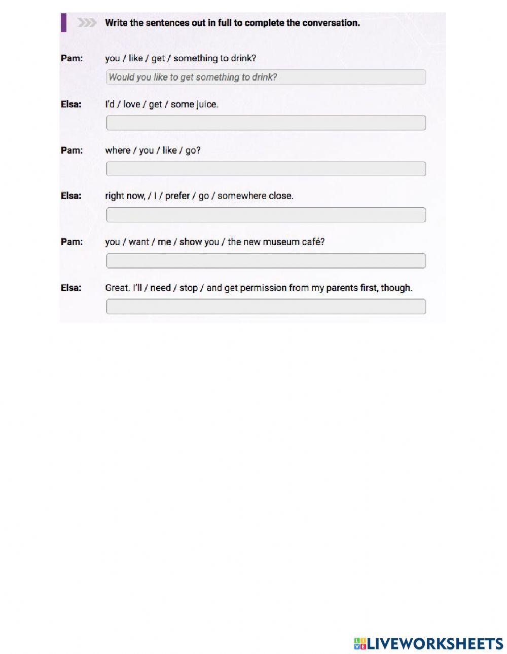 Verbs followed by gerunds and-or infinitives online exercise for | Live ...