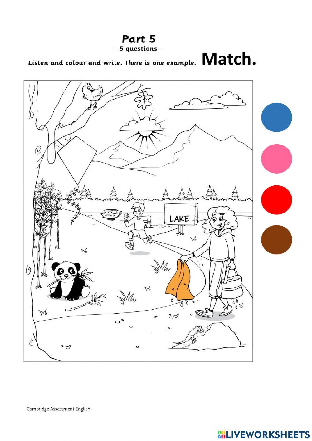 Exam 1 - Movers - Listening - Part 5 2961181