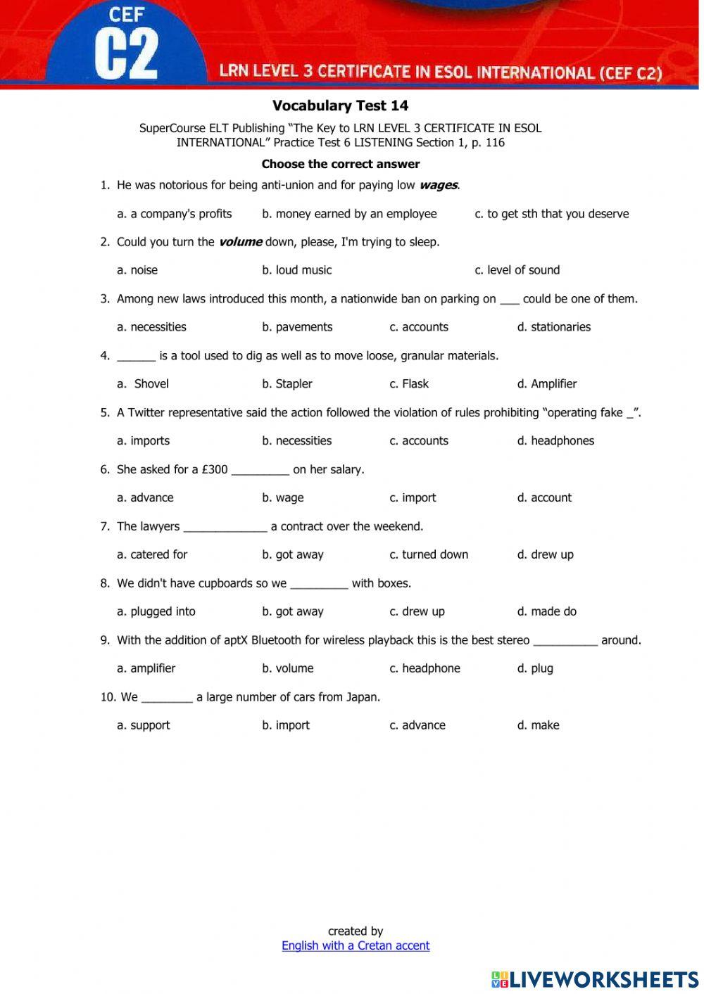 Dictation 14 Key to LRN C2 915836 | PanosZer | Live