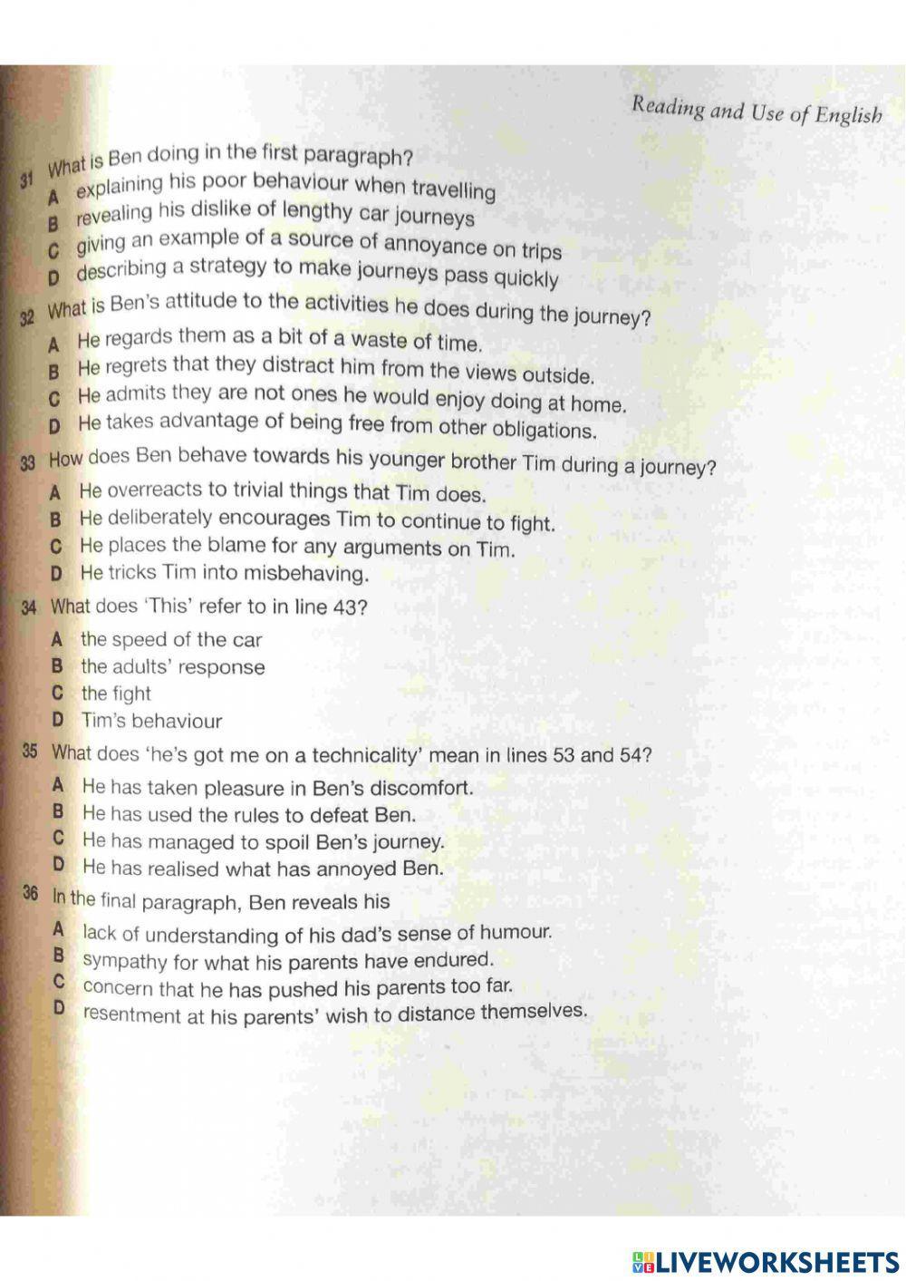 First for Schools 3 - Practice Test 4 - part 1 916476