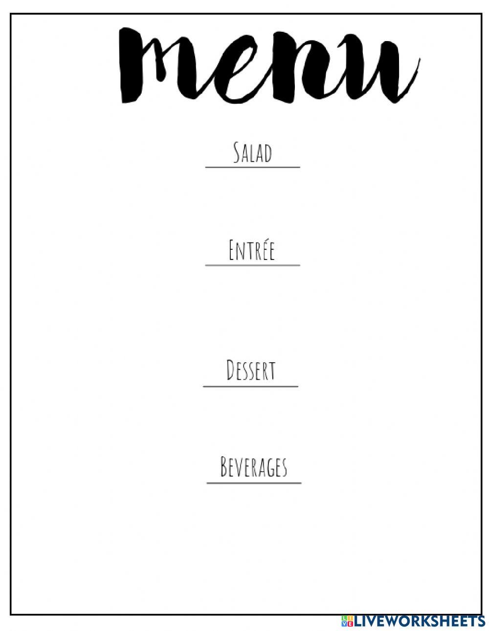 917142 | Create your Menu | LIZANDRA PAULA AGHATA DOS