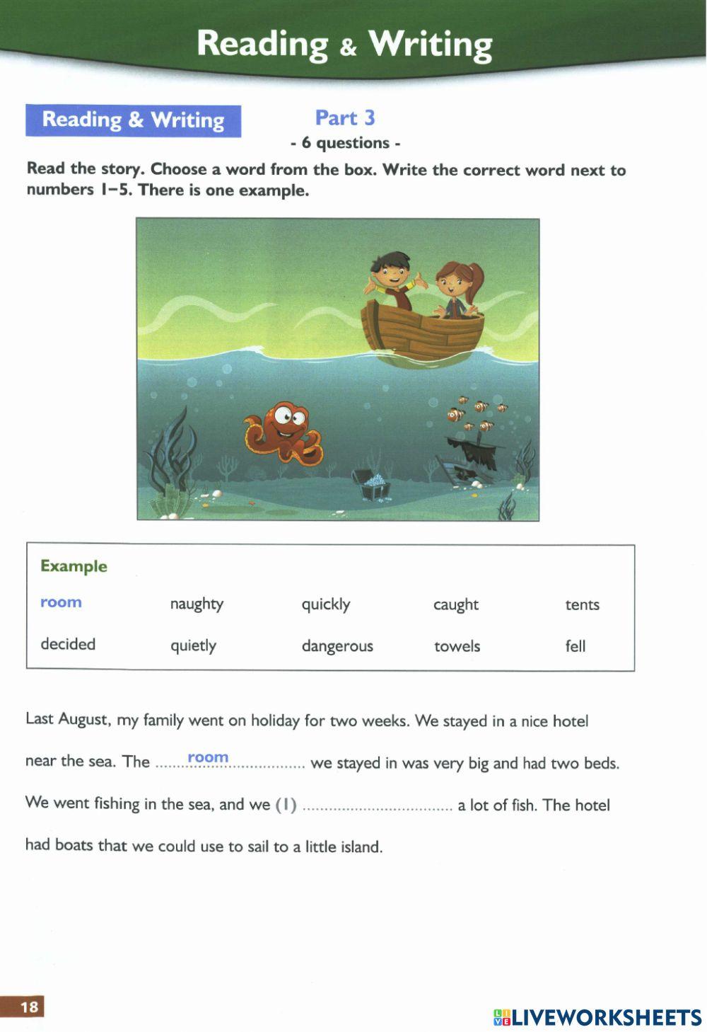 Flyers test 1 - Succeed - Listening reading 1 online exercise for ...