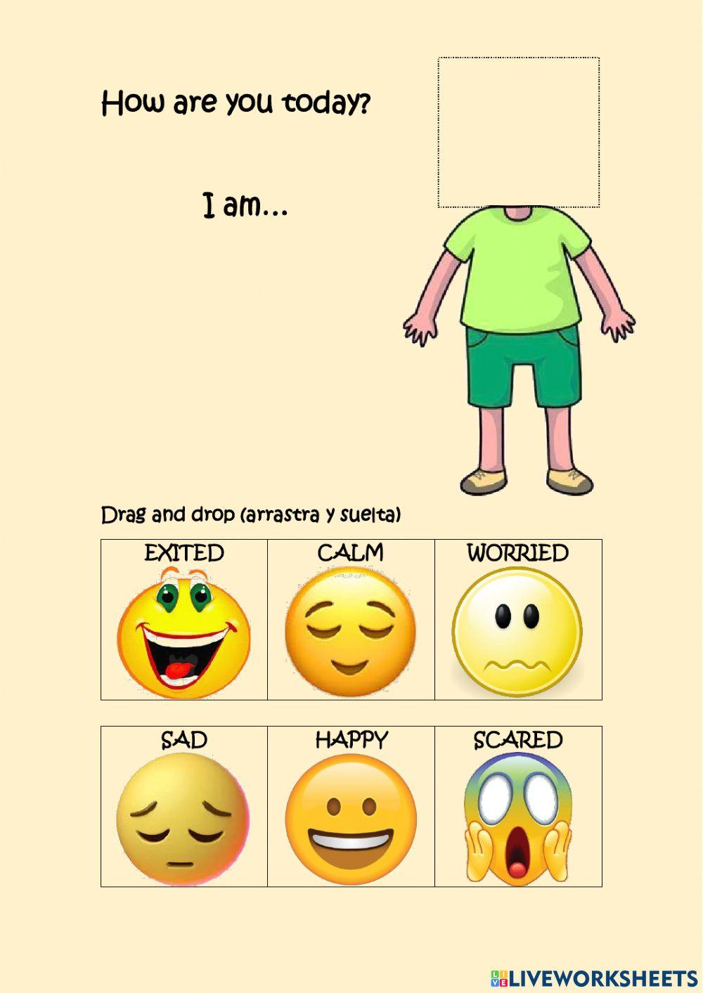 Feelings | Free Interactive Worksheets | 919546