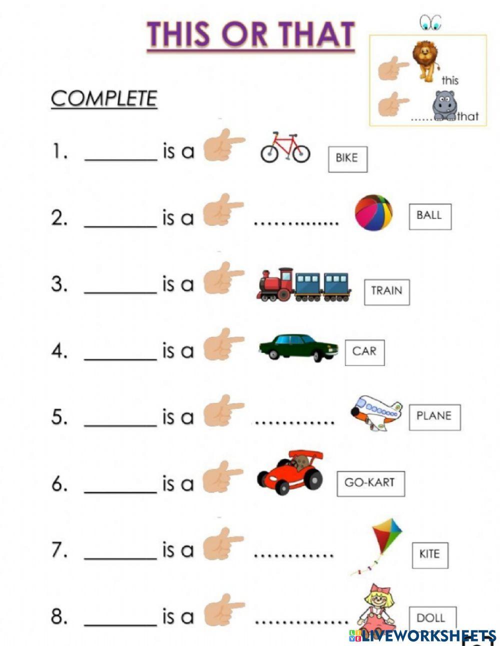 This-That 919983 | Nisha12 | Live Worksheets