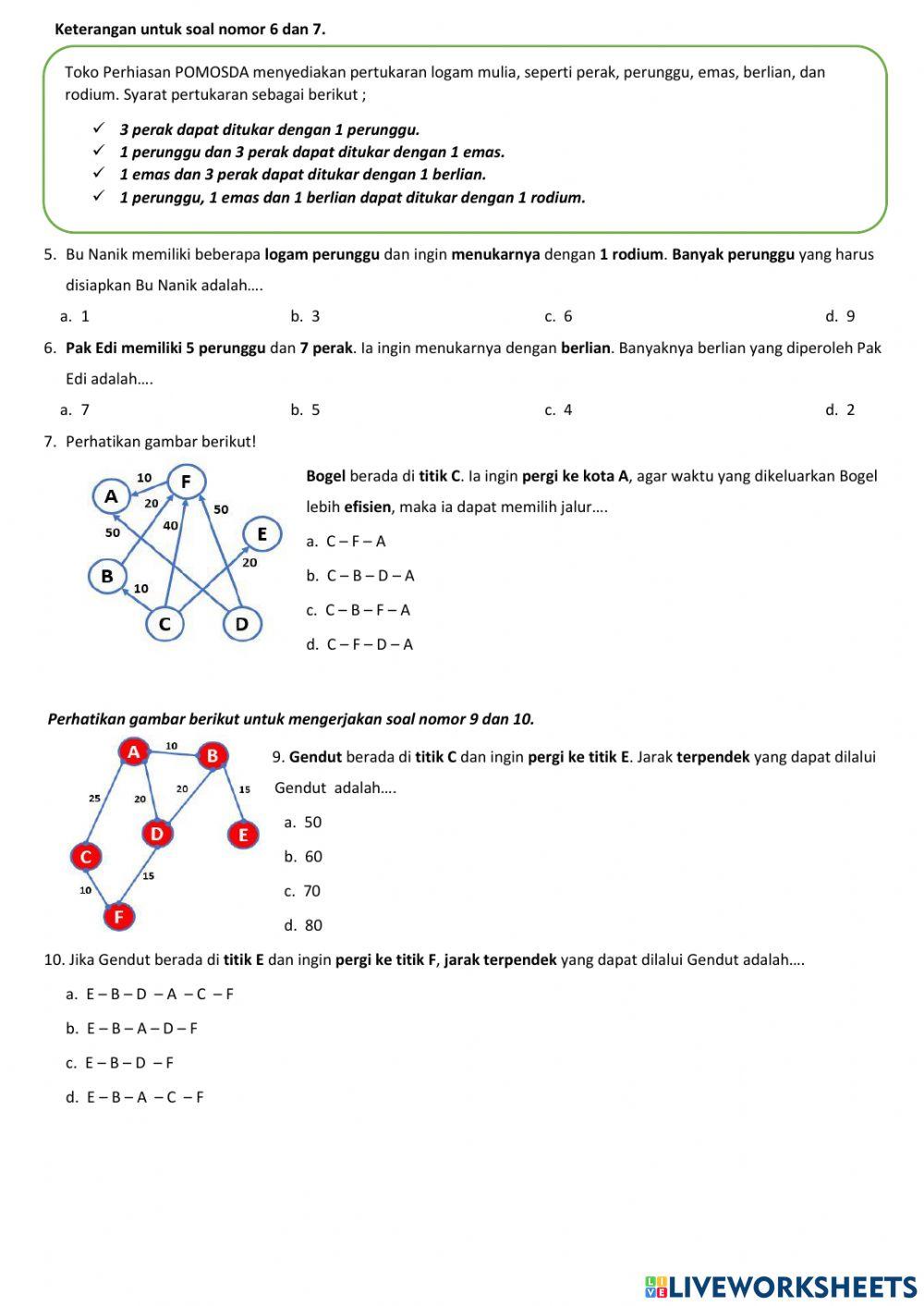Informatika interactive worksheet | Live Worksheets