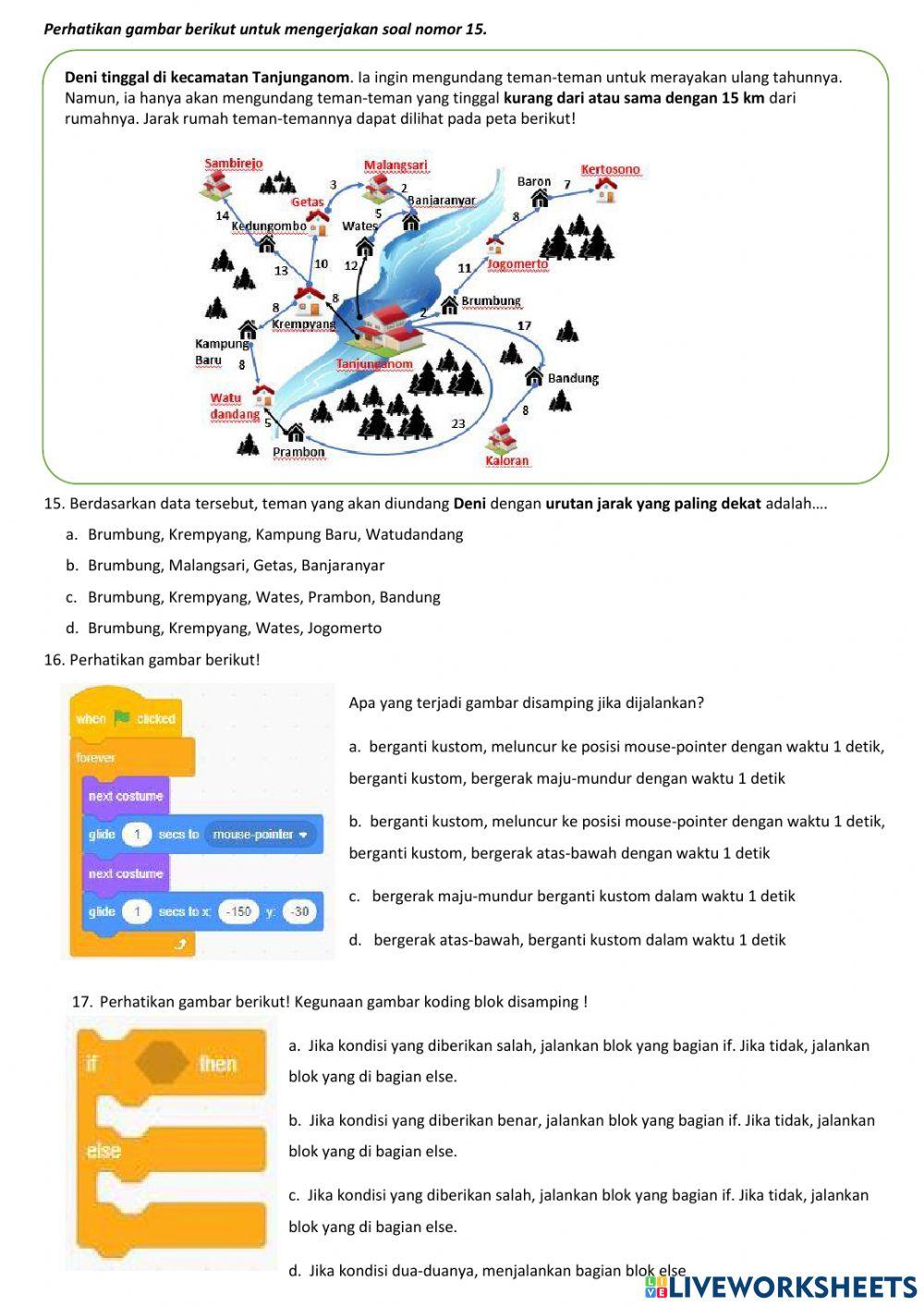 Informatika interactive worksheet | Live Worksheets