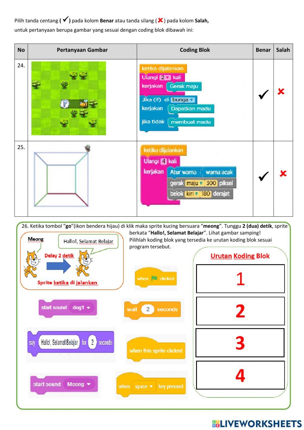 Informatika interactive worksheet | Live Worksheets