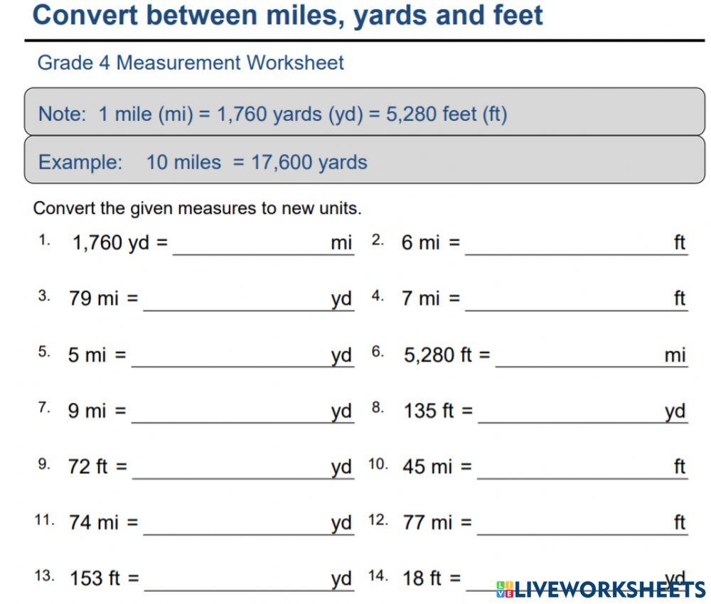 Converting Imperial Units Length Worksheet Live Worksheets converting-imperial-units-length-worksheet-live-worksheets