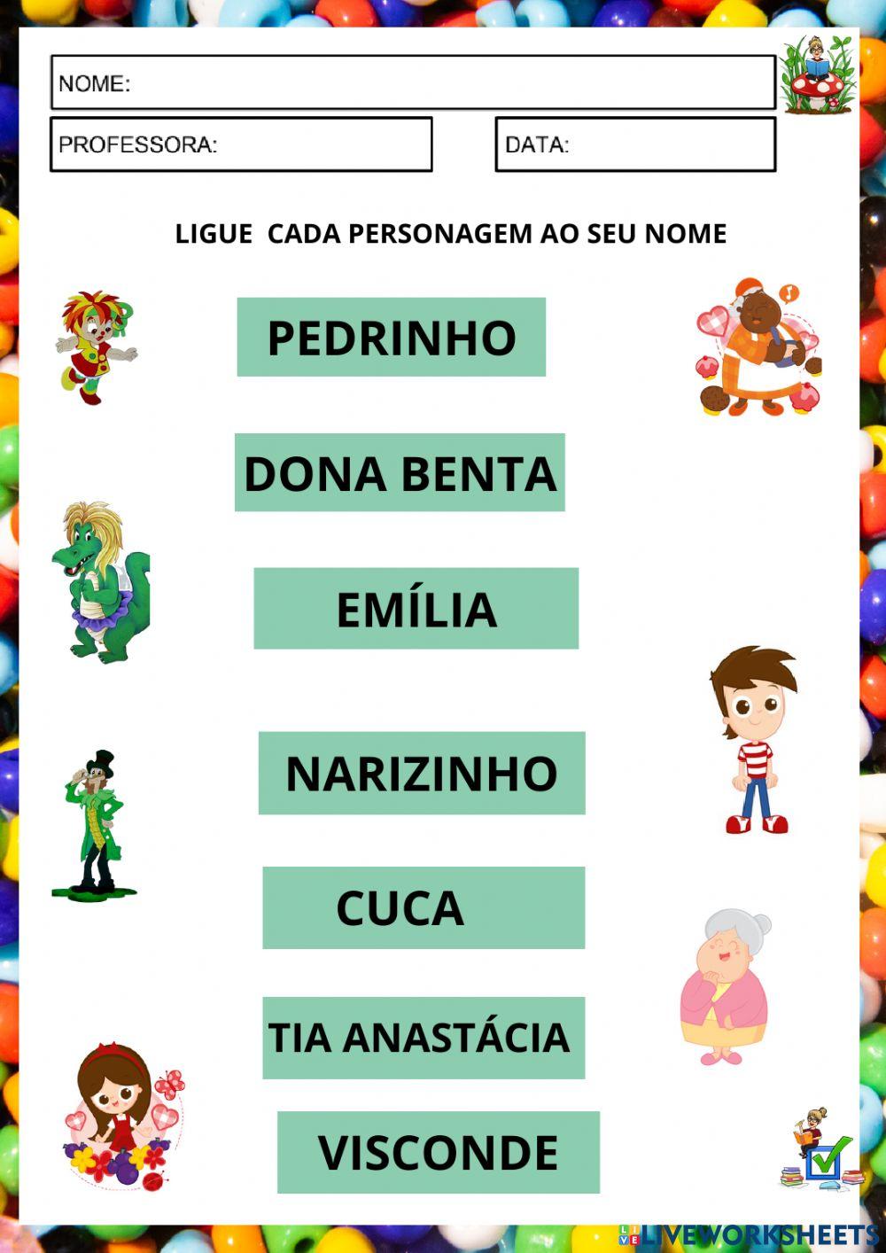 Sítio do Pica P… | Free Interactive Worksheets | 920597