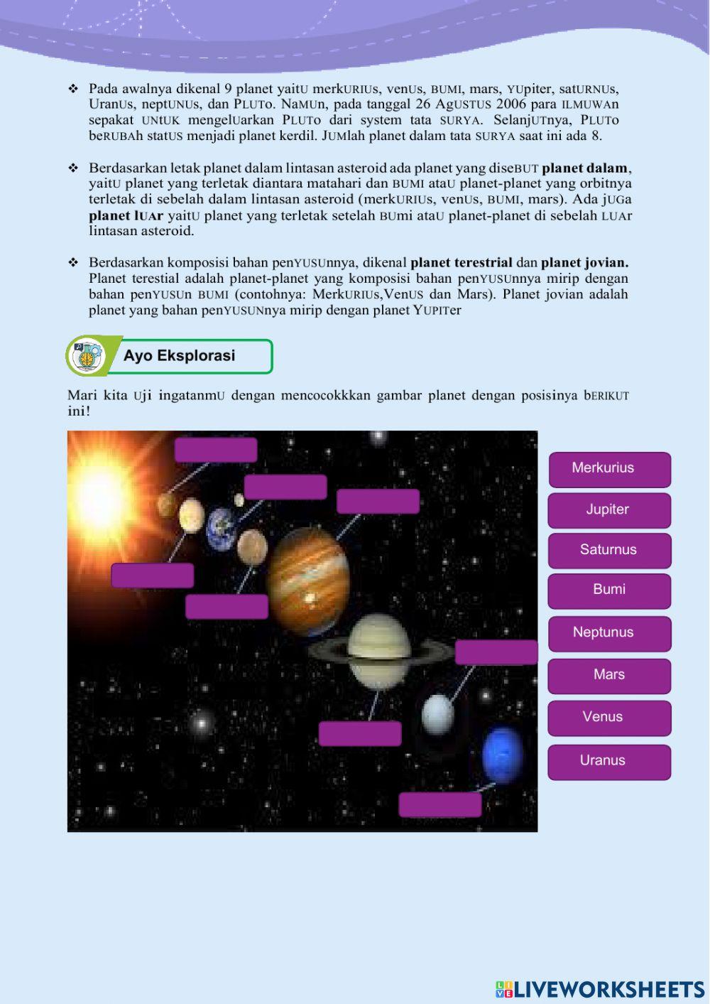 LKPD IPA KELAS 7 SEMESTER 2 (PTM) | LiveWorksheets