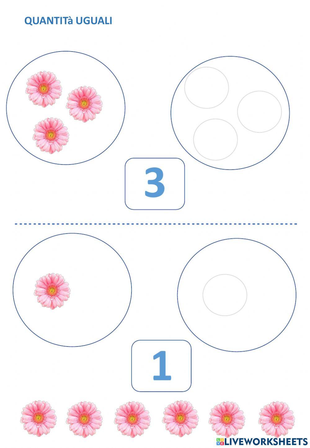 Numeri e quantità 920856 | tatiana_p | Live Worksheets